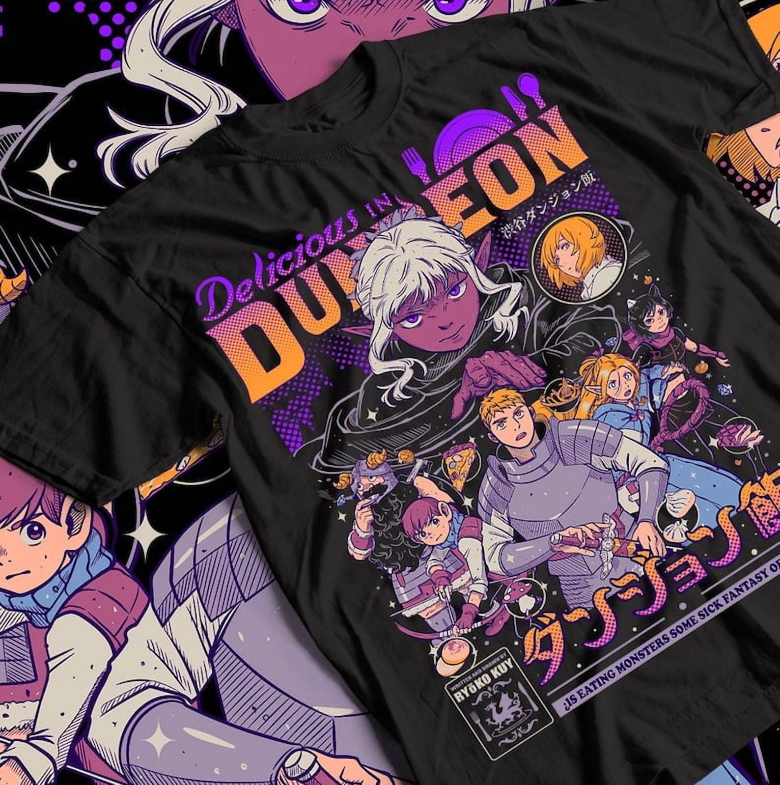 Laios Touden Dungeon Meshi T-shirt Delicious Anime Vintage Special ...