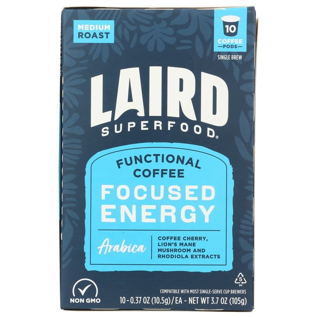 Laird Superfood Coffee Energy Adapt 10 Pieces Pack Of 6 - Walmart.com