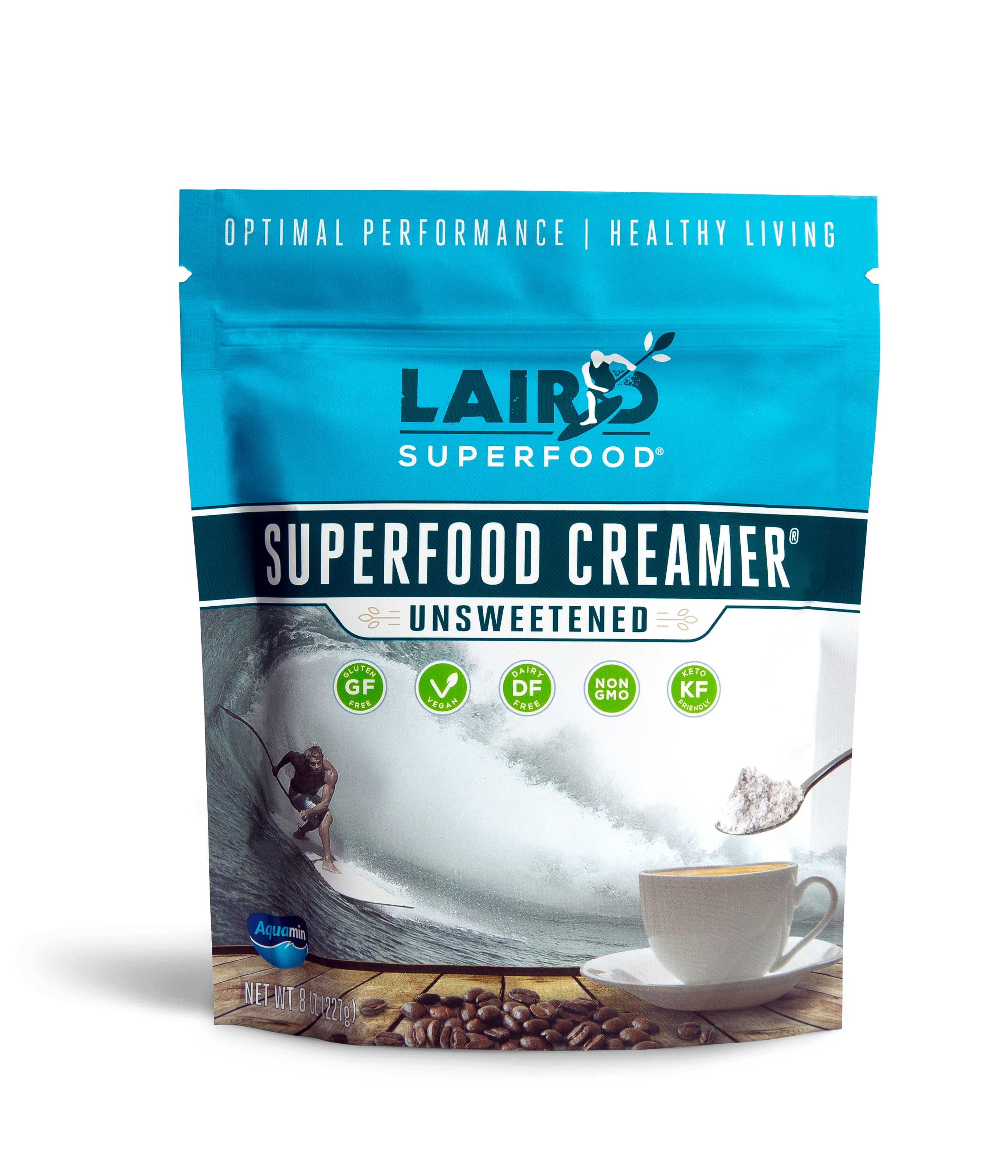 Laird Superfood Unsweetened 8 oz, Plant-Based Dairy-Free Gluten-Free ...