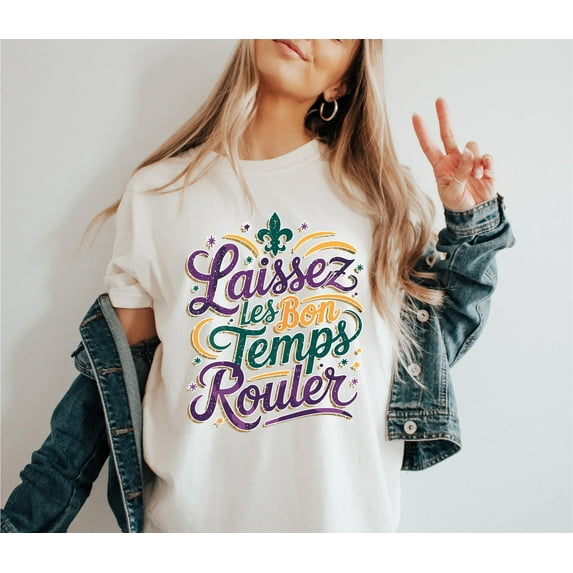 Laissez Les Bon Temps Rouler T-shirt, Mardi Gras T-shirt, Fat Tuesday ...