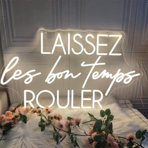 Laissez les Bon Temps Rouler Neon Sign for Wall Decor,LED Neon Lights ...