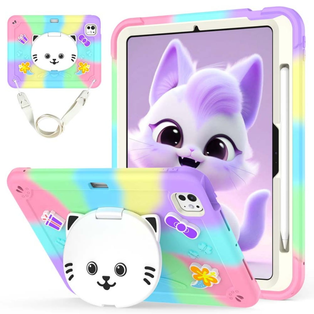 Laiteting Cute Cartoon Case for iPad Pro 11 2024/iPad Air 11 M2/iPad ...