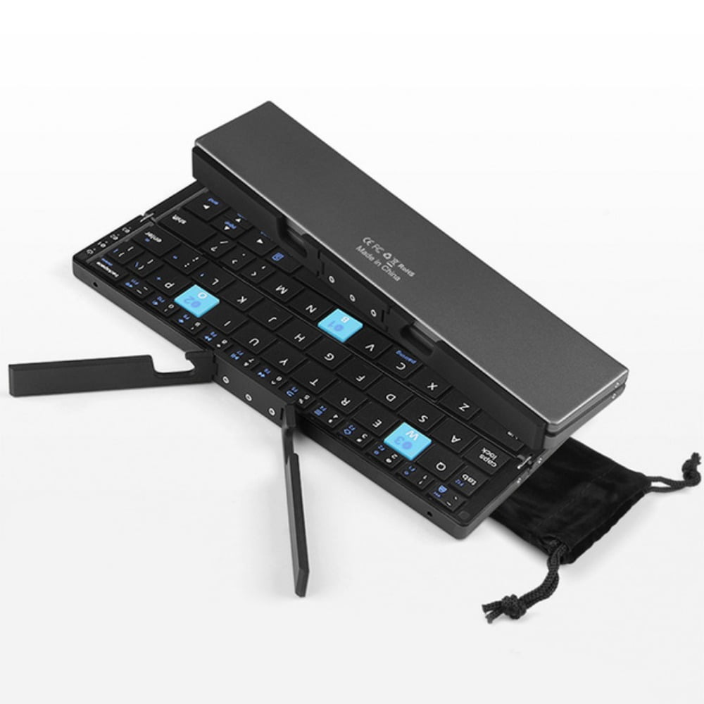 Laiteting Portable Wireless Folding Keyboard for IPad And IPhone Mac ...