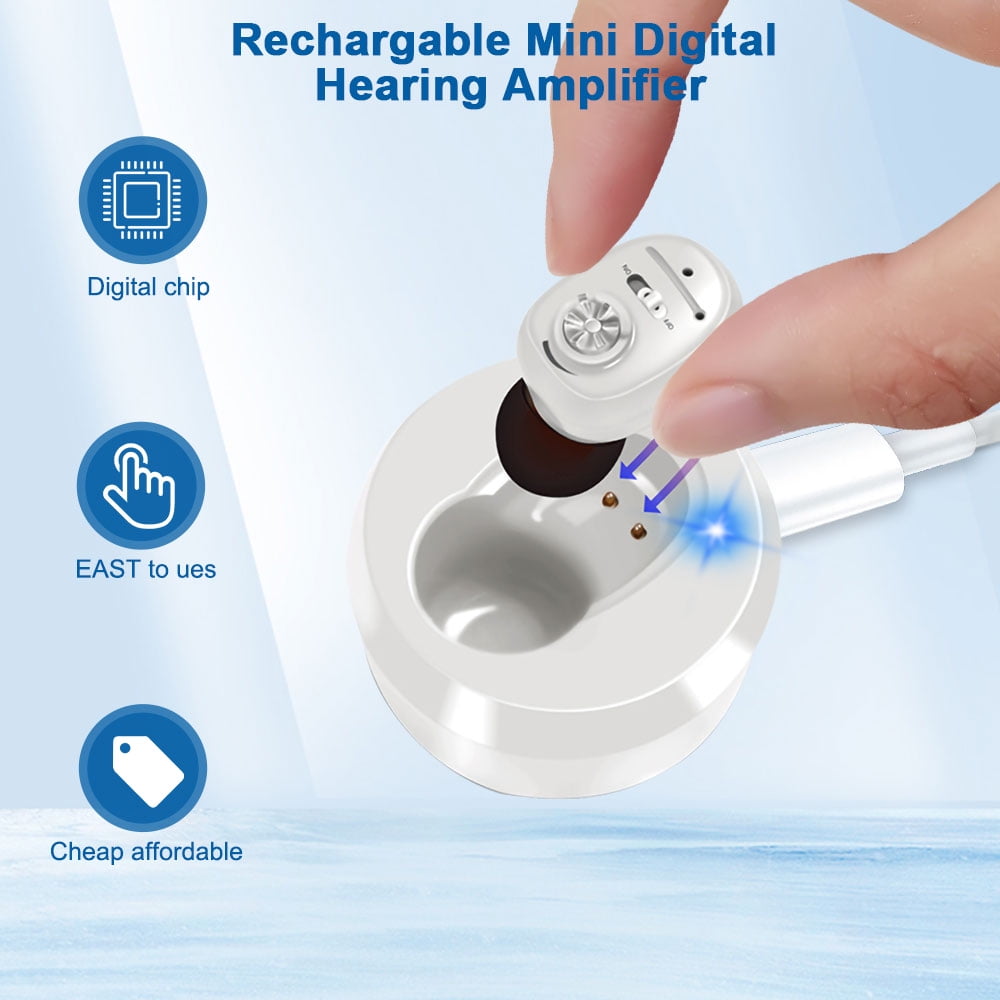 Laiwen Mini Hearing Amplifier, Wireless Digital Ear, Rechargeable for ...