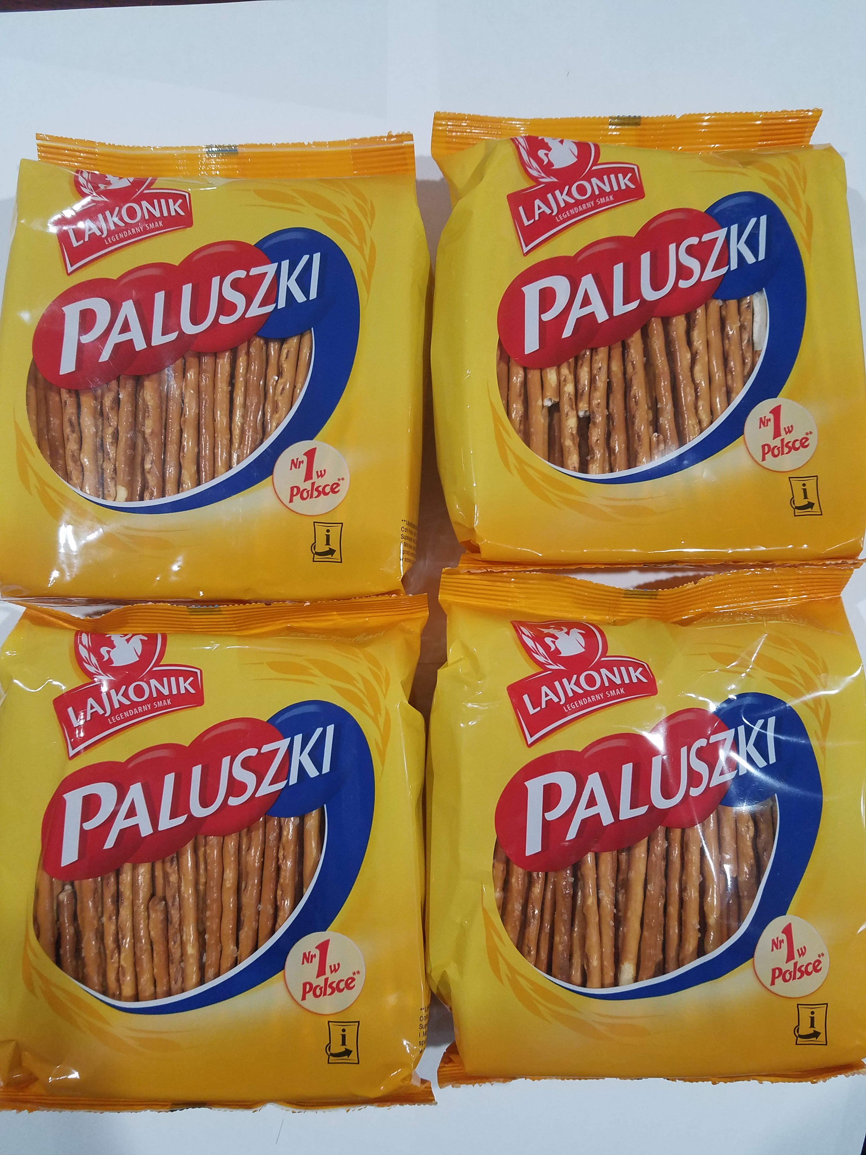 Lajkonik Paluszki Solone Salted Pretzel Sticks 200g Bag (Pack of 4 ...