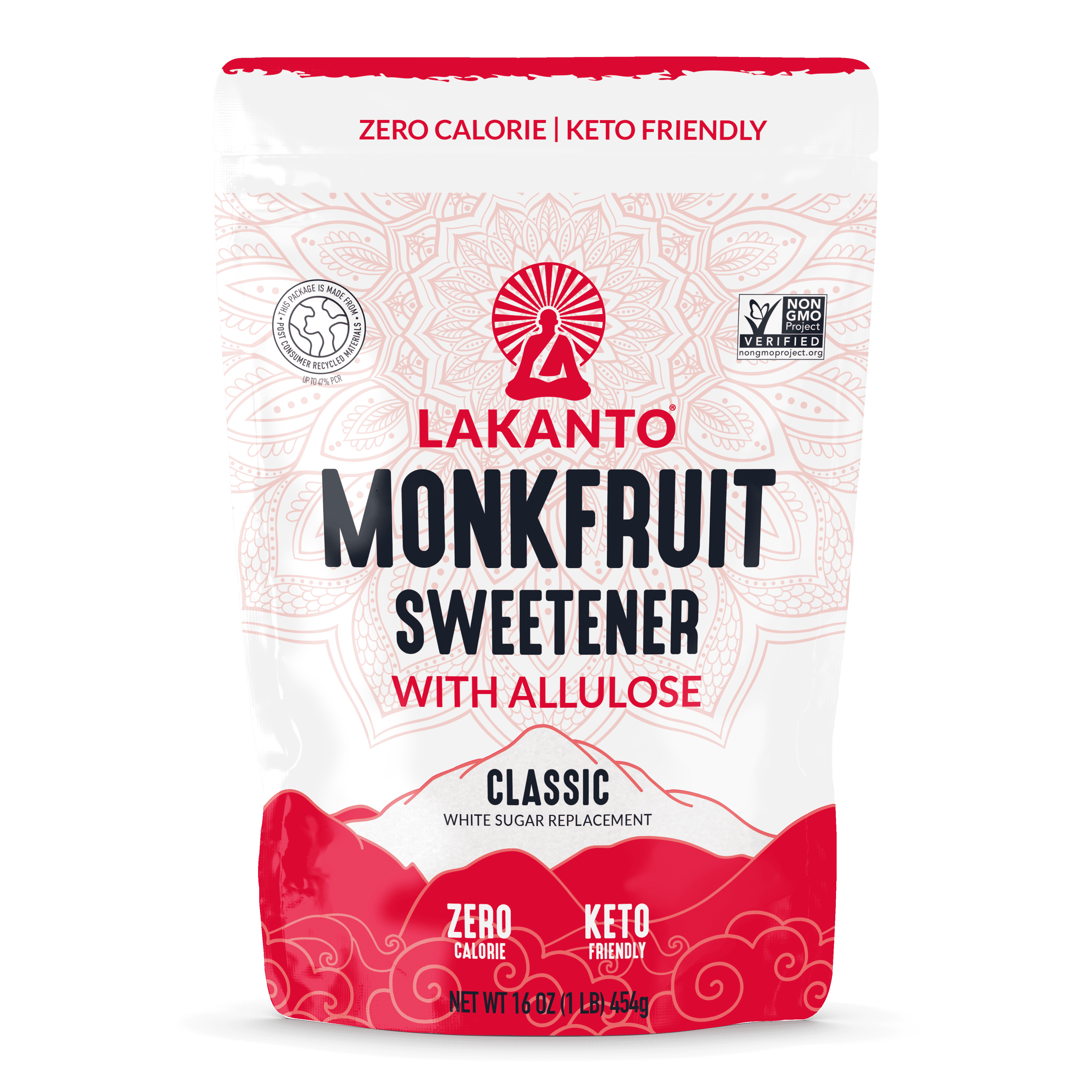 Lakanto Classic Monk Fruit Sweetener with Allulose - White Sugar ...