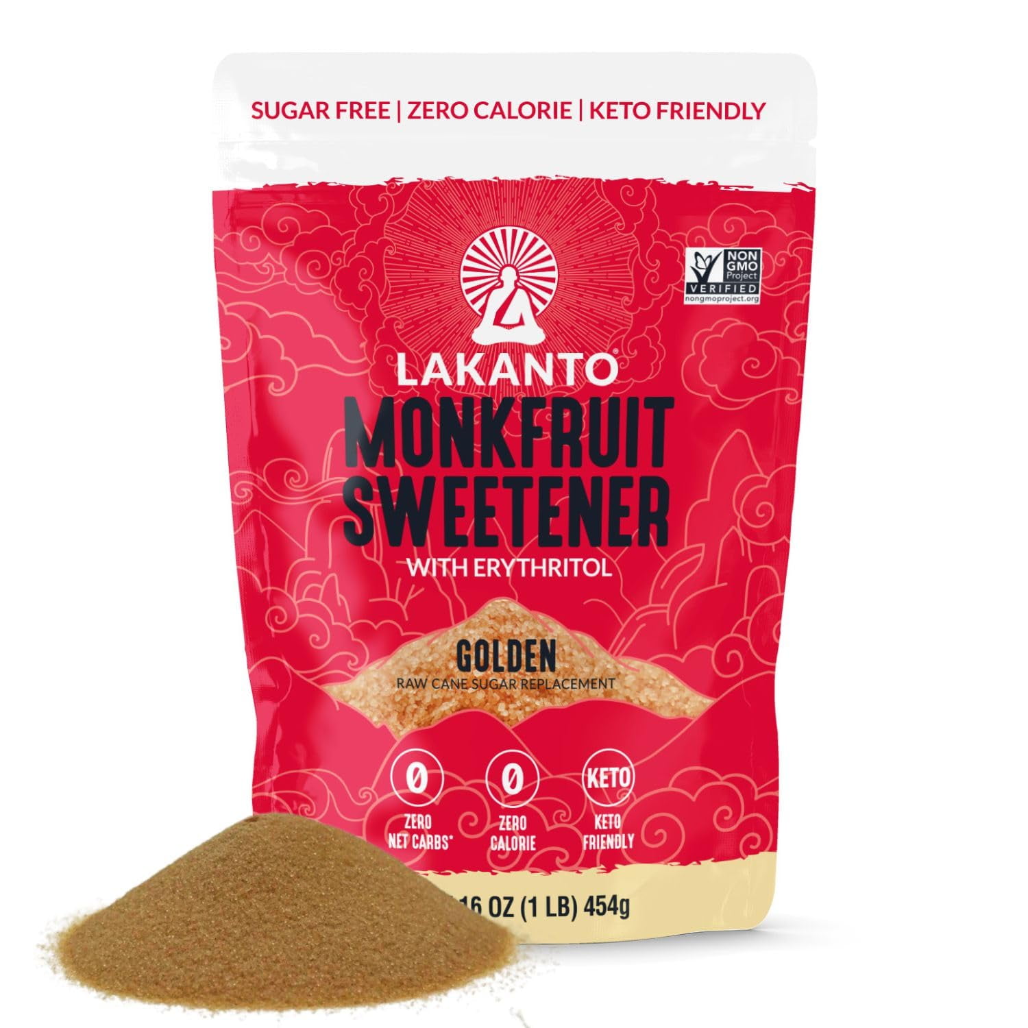 Lakanto Golden Monk Fruit BDF32 Sweetener With Erythritol, Sugar ...