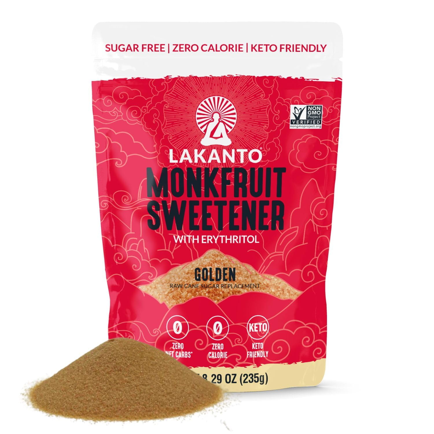 Lakanto Golden Monk Fruit IEF31 Sweetener With Erythritol, Cane Sugar ...