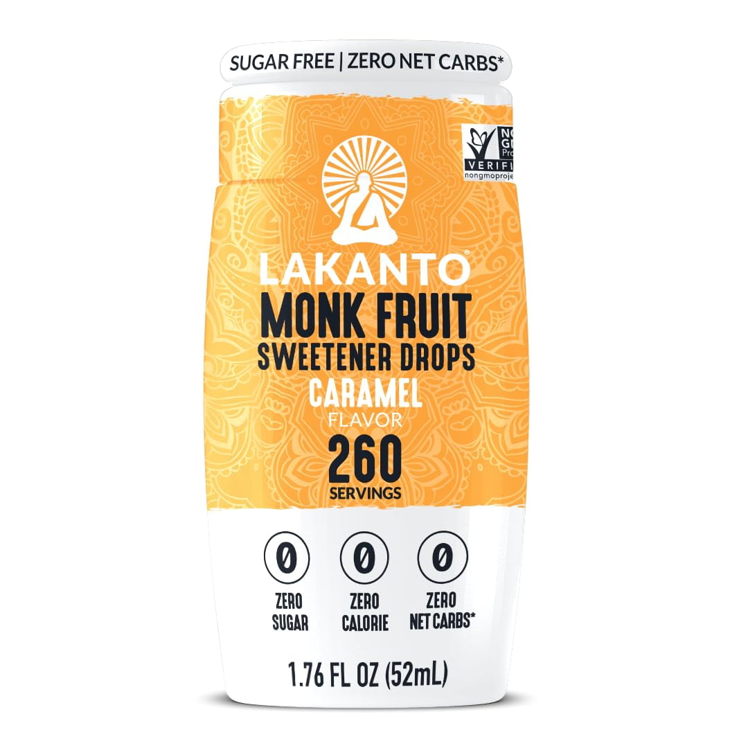 Lakanto Liquid Monk Fruit BDF32 Extract Drops, Erythritol Sugar ...