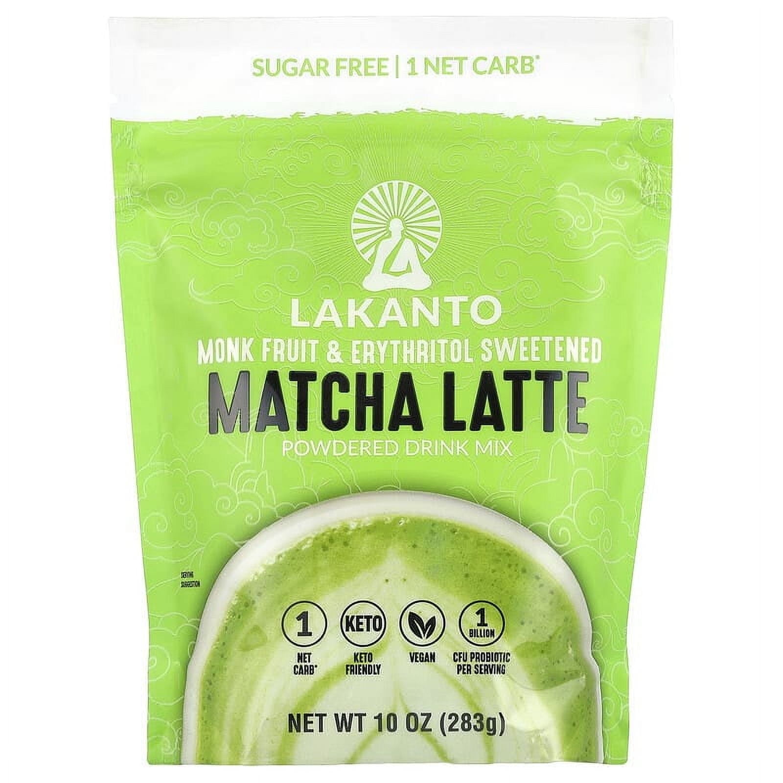 Lakanto Matcha Drink Mix Sugar Free -- 10 oz Pack of 3 - Walmart ...