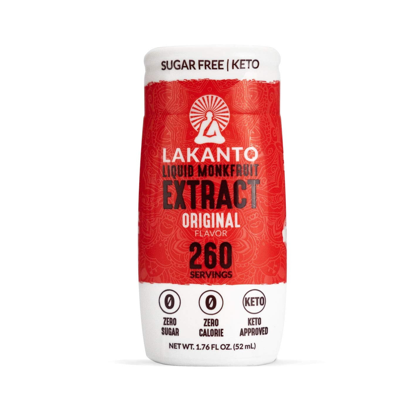 Lakanto Monk Fruit Extract Drops Liquid Sweetener - Zero Calorie, Zero ...