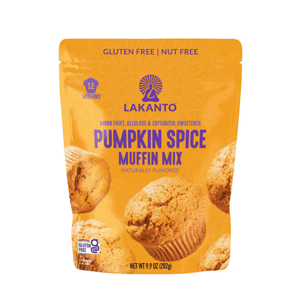 Lakanto Pumpkin Spice Muffin Mix - Sweetened with Monk Fruit and ...