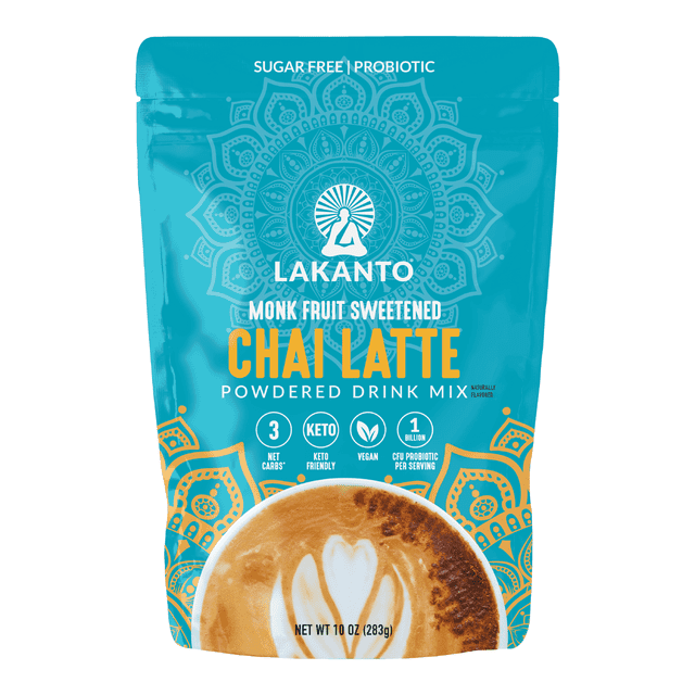 Lakanto Sugar Free Chai Latte Drink Mix - Monk Fruit Sweetened, Cold or ...