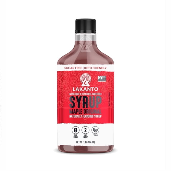 Lakanto Sugar-Free Maple Flavored Syrup, Monk Fruit Sweetened for ...