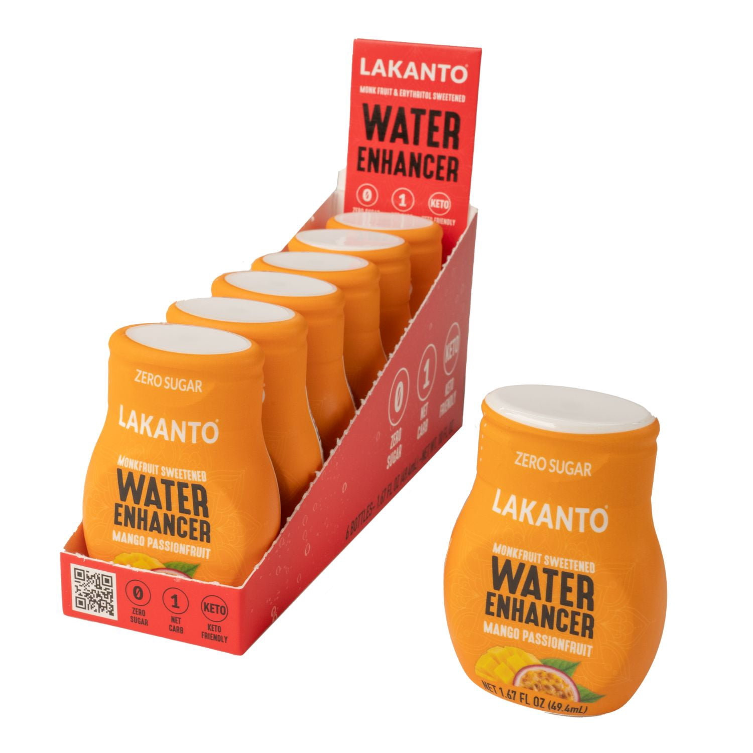 Lakanto Water Enhancer, Mango Passionfruit, Monk Fruit and Erythritol ...