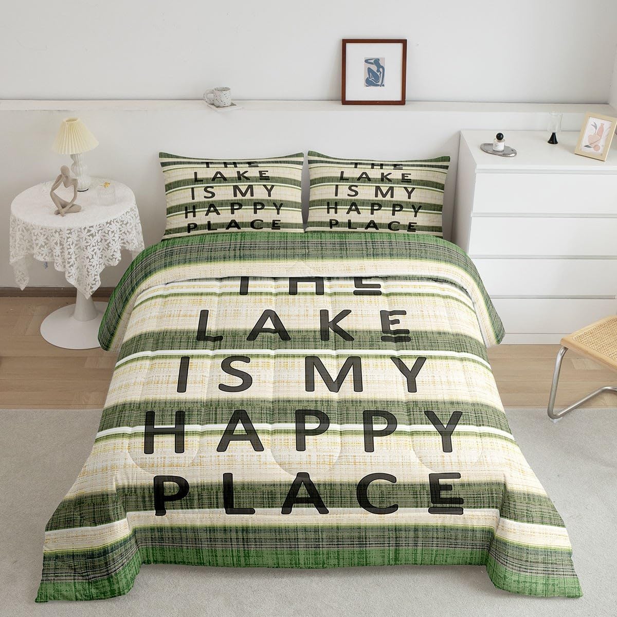 Lake Anchor Bedding Comforter Sets Grunge Marine Life Comforter Vintage ...