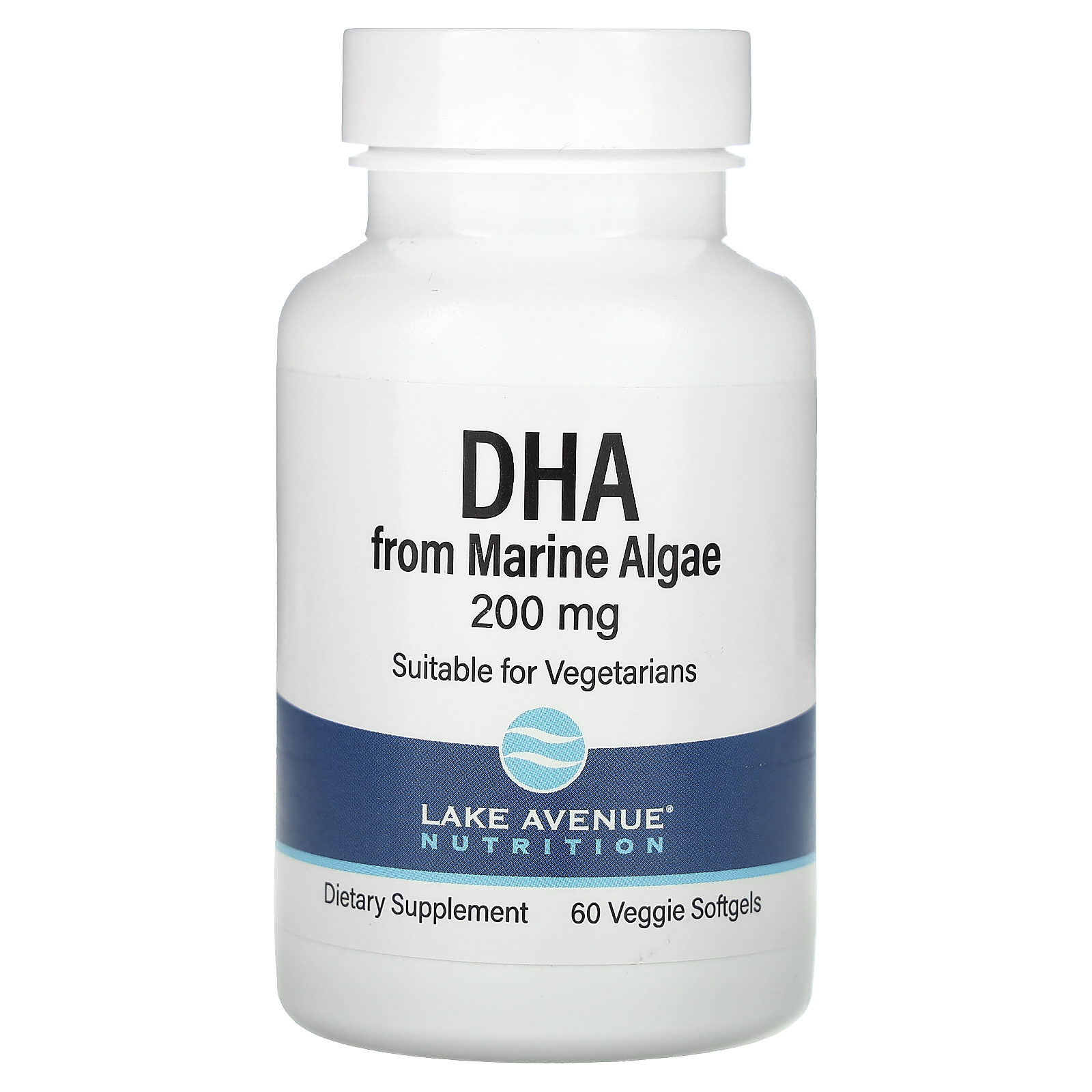 Lake Avenue Nutrition DHA from Marine Algae, 200 mg, Vegetarian Omega ...