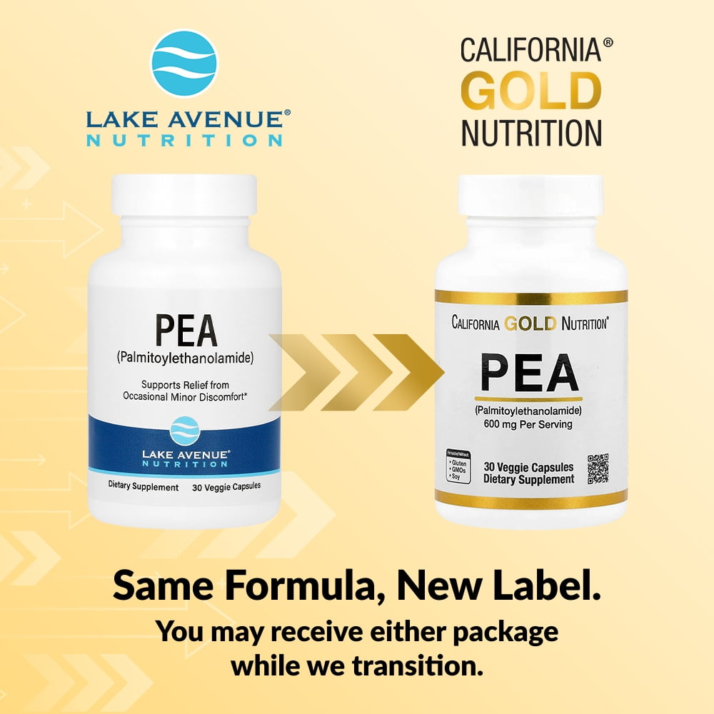 Lake Avenue, Palmitoylethanolamide 300 mg Capsules, Vegan Supplements ...