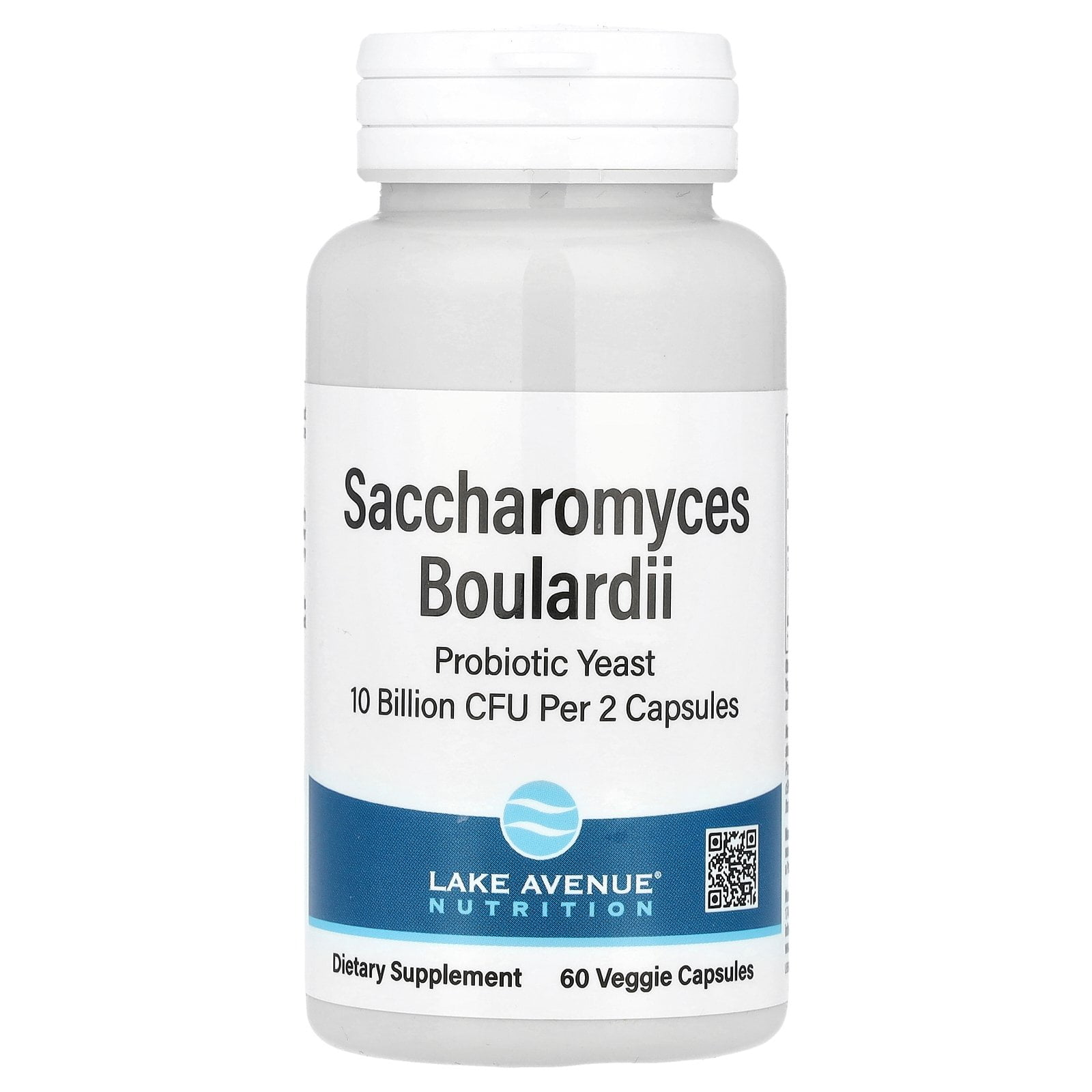 Lake Avenue Nutrition Saccharomyces Boulardii, 10 Billion CFU, 60 ...