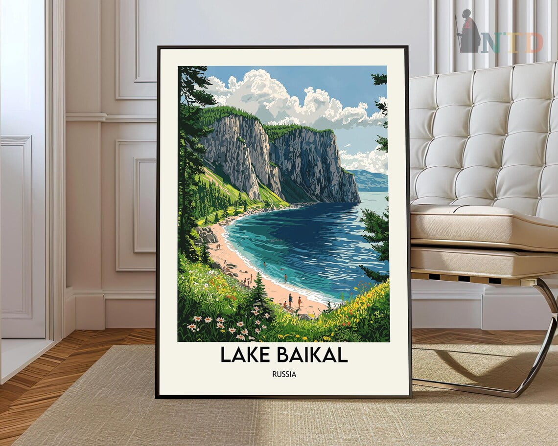 Lake Baikal Poster, Lake Baikallake Baikal Print, Lake Baikal Photo, Lake Baikal Poster Print ...