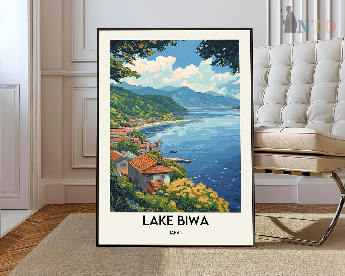 Lake Biwa Poster, Lake Biwalake Biwa Print, Lake Biwa Photo, Lake Biwa ...