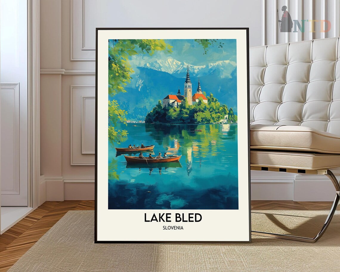 Lake Bled Poster, Lake Bled Wall Art, Lake Bled Print, Lake Bled Photo ...