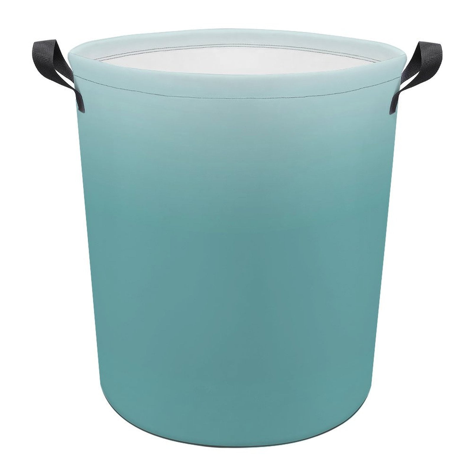 Lake Blue Gradient Print Foldable Laundry Basket for Clothes Storage ...