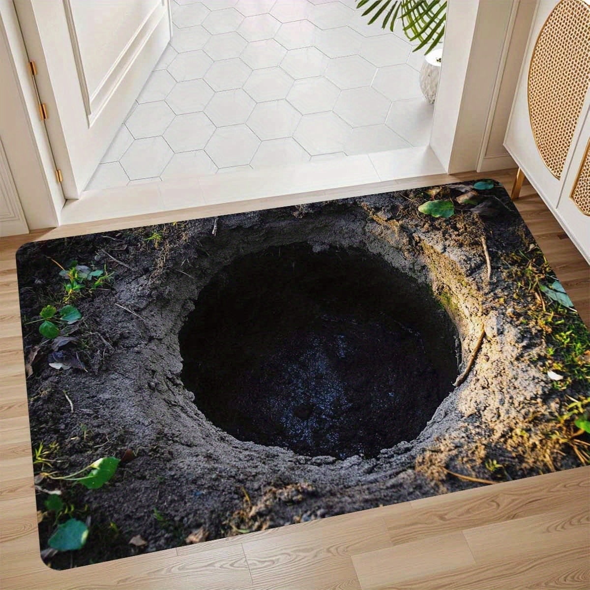 Lake Cave Optical Illusion Doormat - Walmart.com