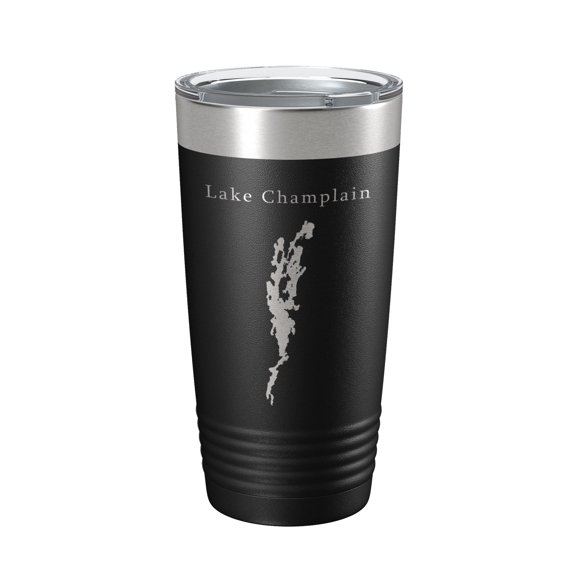 Lake Champlain Map Tumbler Travel Mug Insulated Laser Engraved Coffee ...