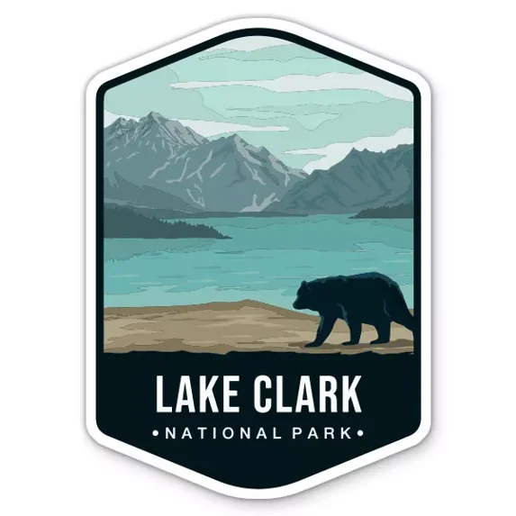 Lake Clark National Park Sticker Phone Decal Water Bottle Stickers Car ...