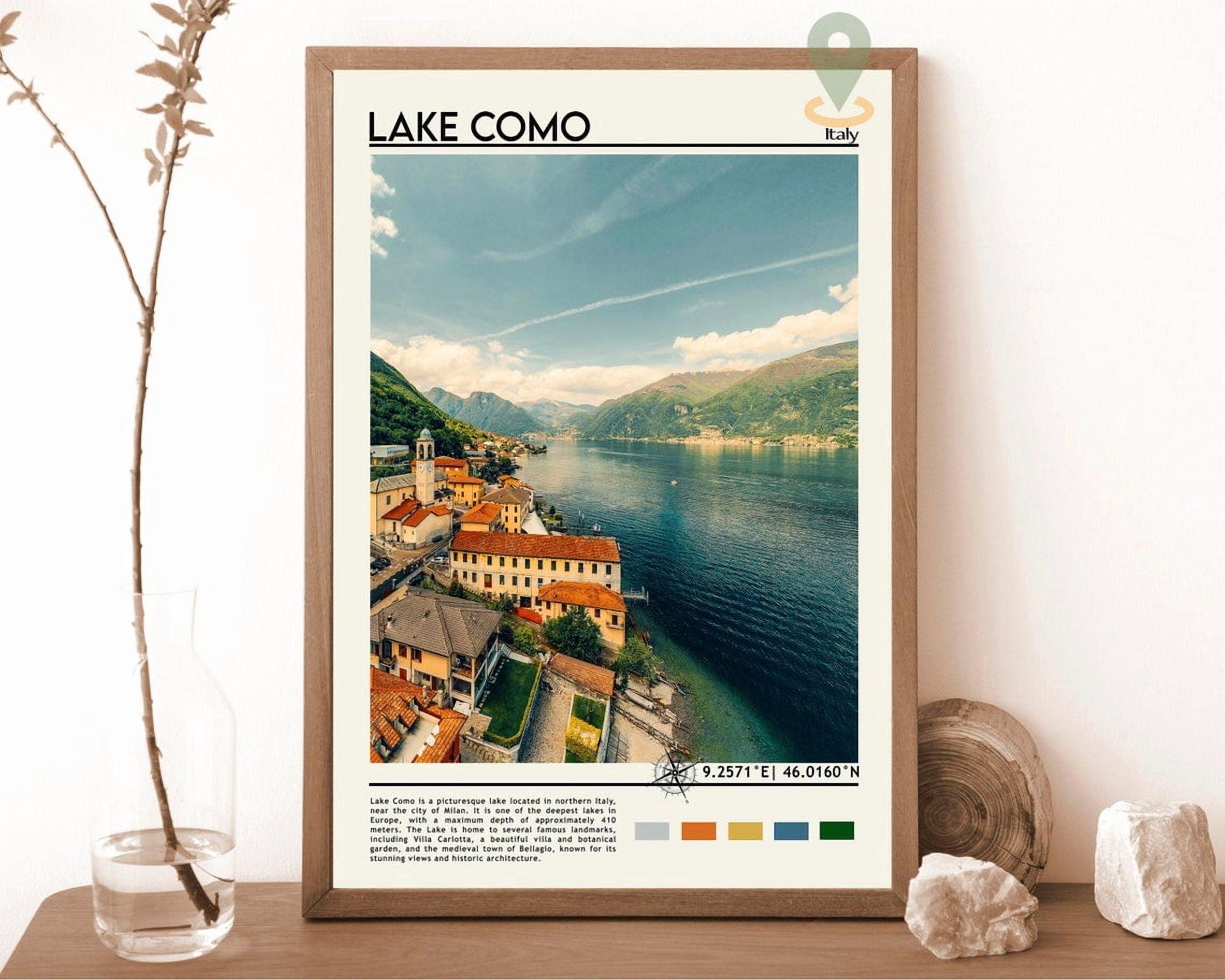 Lake Como Print Lake Como Art Lake Como Poster Lake Como Photo Lake ...