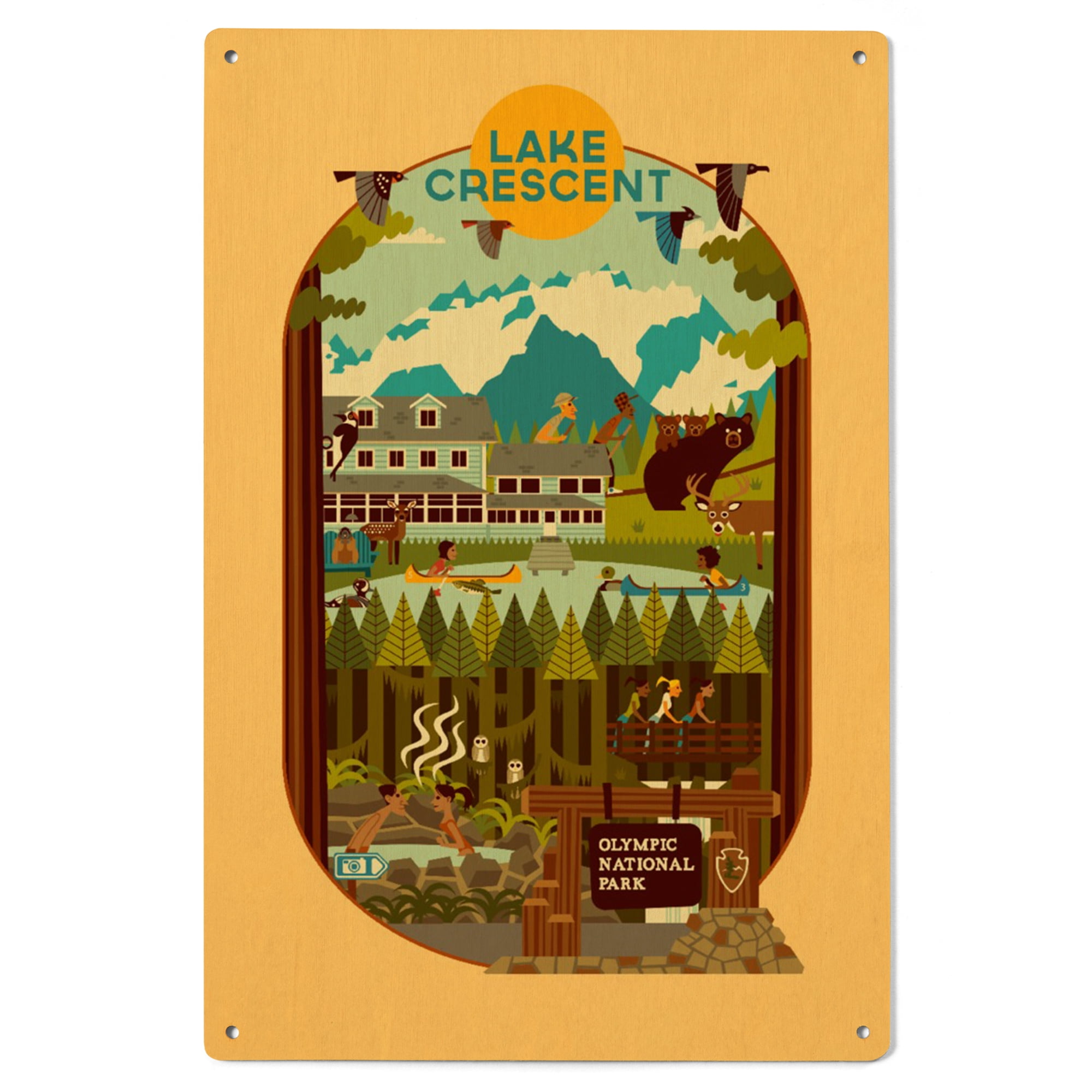 Lake Crescent, Olympic National Park, Washington, Geometric National ...