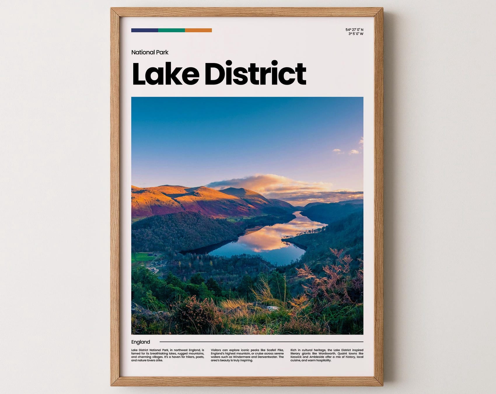 Lake District Poster, Lake District Print, Lake District Photo, Lake ...