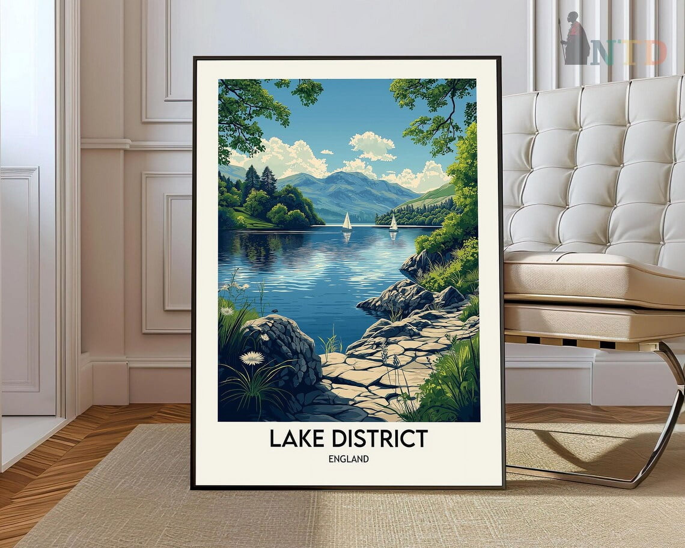 Lake District Print, Lake District Poster, Lake District Wall Art, Lake ...
