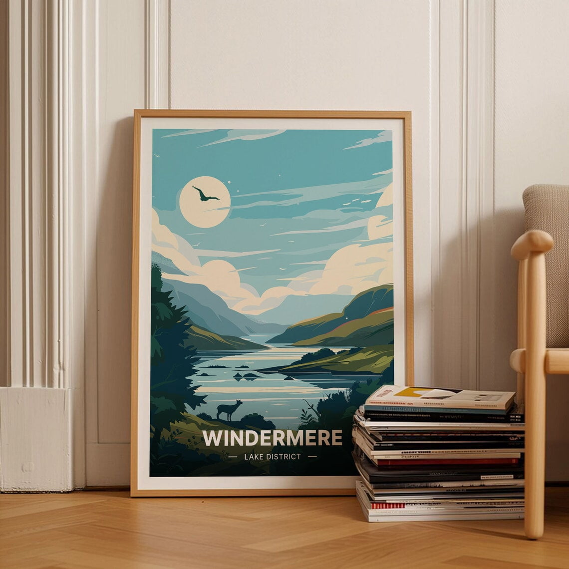 Lake District Windermere Travel Scenic Wall Art, Unframed Paper Poster ...