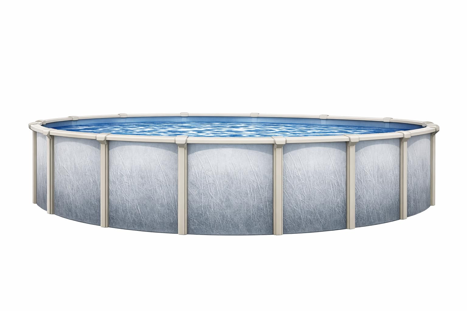 Lake Effect Pools 12' x 48" Bermuda Galvanized Steel Above Ground Pool ...