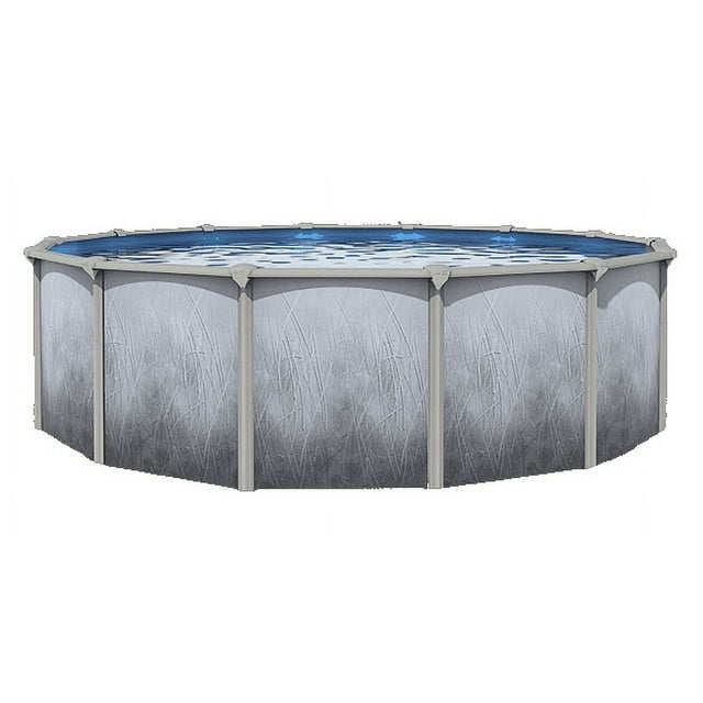 Lake Effect Pools 15' x 48" Round Bermuda Galvanized Painted Steel ...