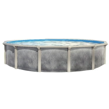 Lake Effect Pools Riverbank II 15' x 52" Round Resin Protected Above ...