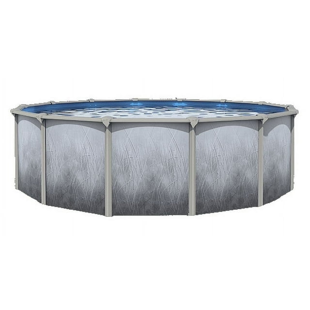 Lake Effect Pools 21' x 48" Round Bermuda Galvanized Painted Steel ...