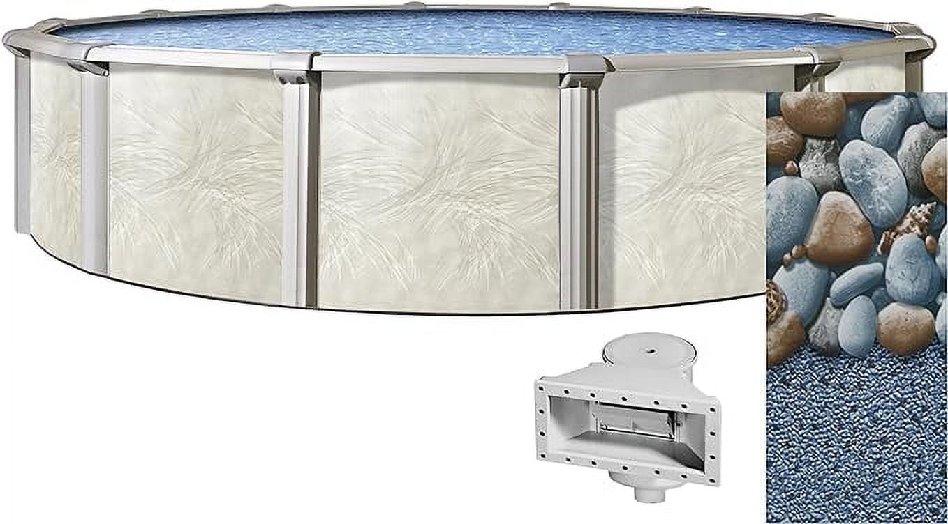 Lake Effect Pools 24' Round x 52" Height Fallston Above Ground Swimming ...