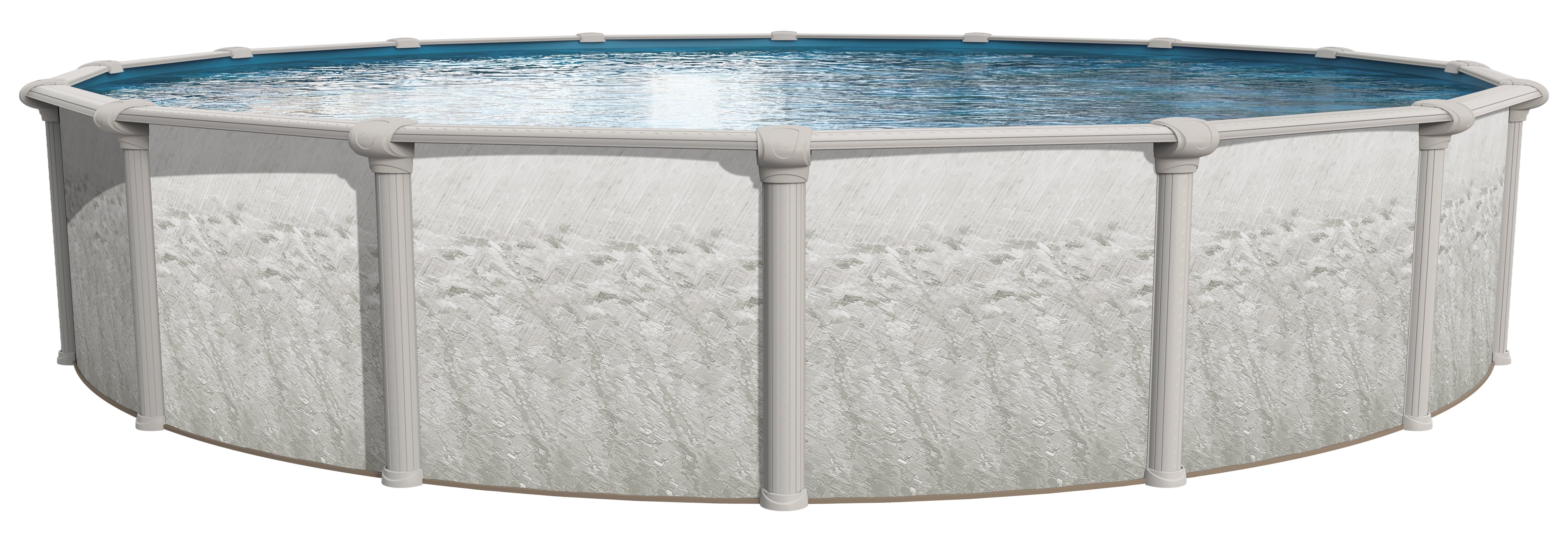 Lake Effect Pools Antigua 15' x 52" Round Steel Walled Above Ground ...