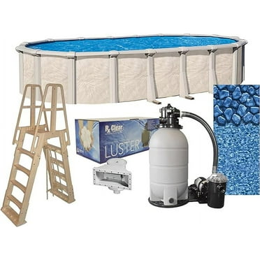 Lake Effect Pools Meadows 15' x 30' x 52" Oval Above-Ground Swimming ...