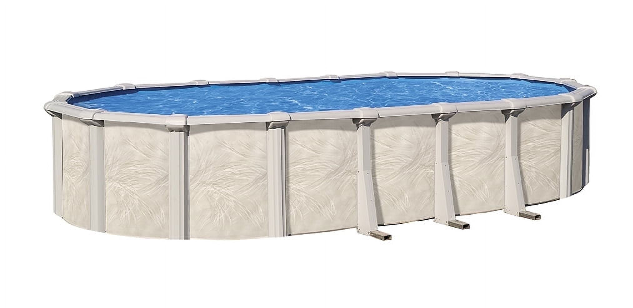 Lake Effect Pools Forever 15' x 30' Oval x 54" Resin Protected Steel ...