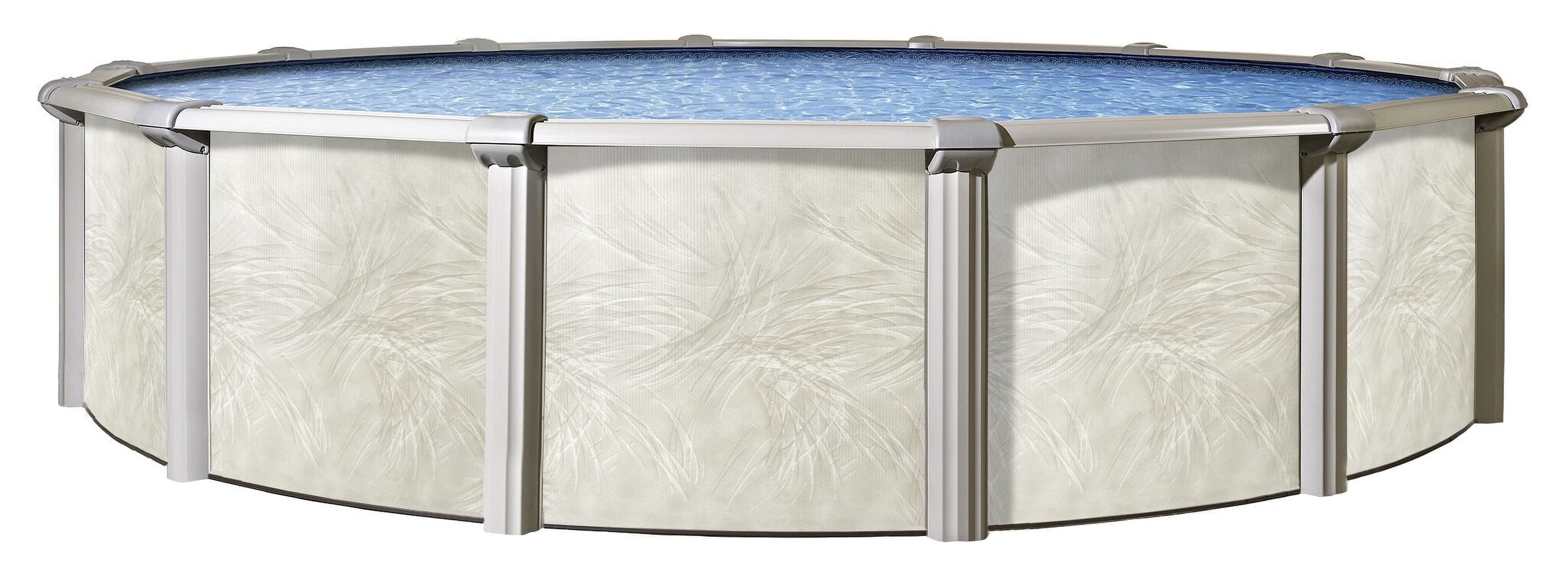 "Lake Effect 21' Round x 54"" Hard Sided Resin Protected Steel Wall ...