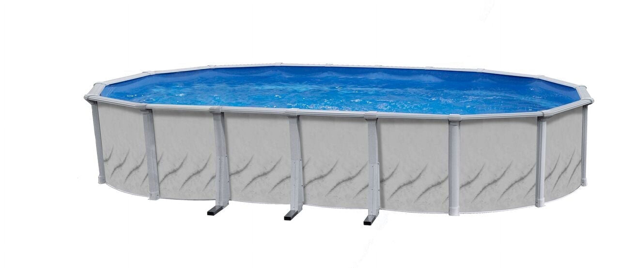 Lake Effect Pools Galleria 12' x 18' x 52" Oval Resin Protected Steel ...
