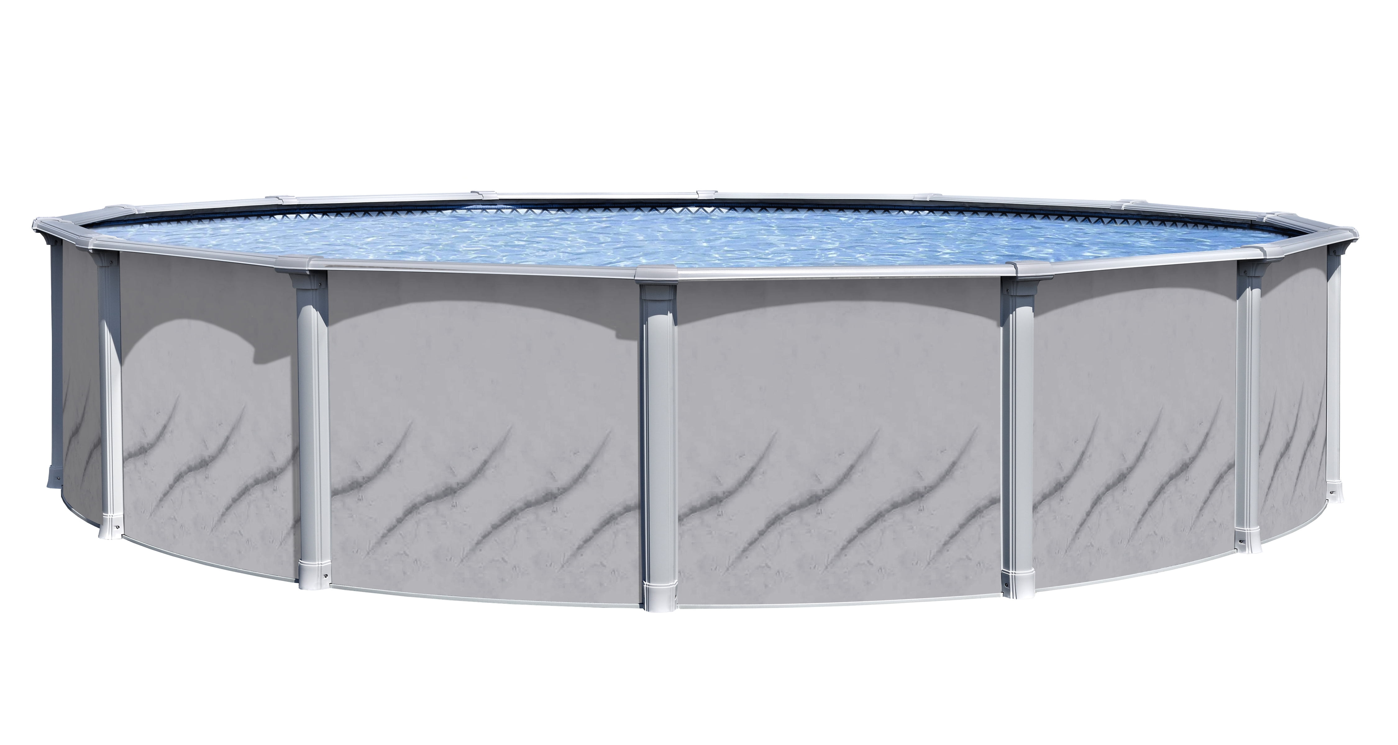 Lake Effect Pools Galleria 18' x 52" Round Resin Protected Steel Sided ...