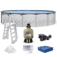 Lake Effect Pools Galleria 21' Round 52" Height Above Ground Swimming ...