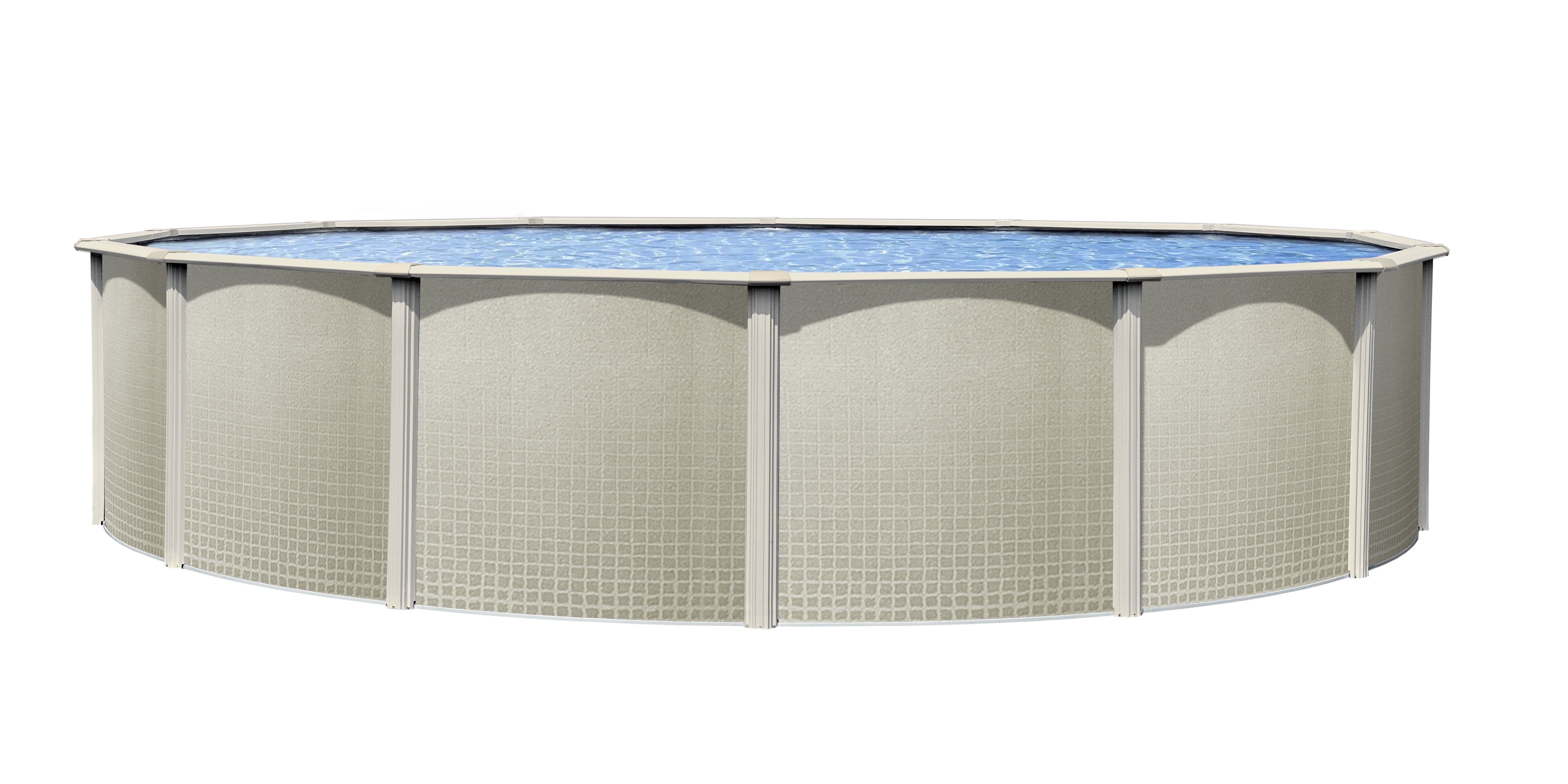Lake Effect Pools Impressions 27' Round 48" Resin Protected Steel Wall ...