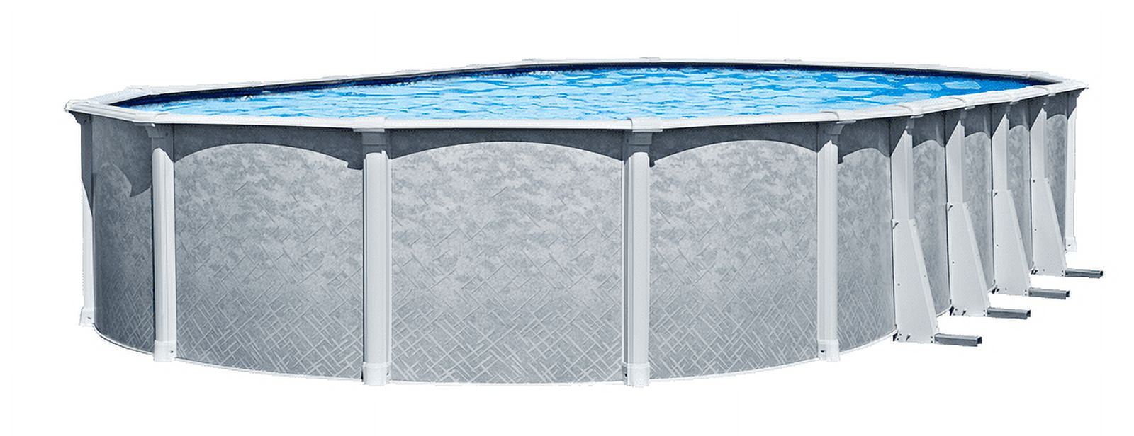 Lake Effect Pools Lifestyle 15' x 30' Oval x 54" Resin Protected Steel ...