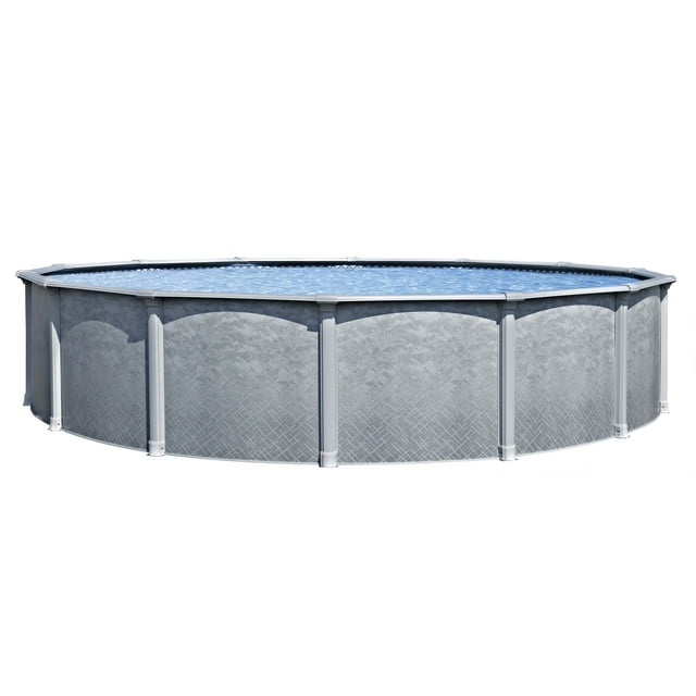 Lake Effect Pools Lifestyle 27' Round 54" Resin Protected Steel Wall ...